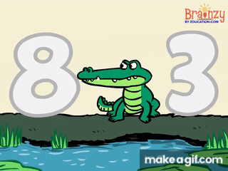 Number Gators (Greater Than, Less Than Symbols Song) on Make a GIF