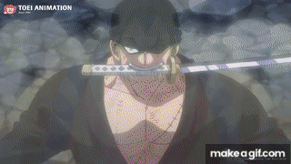 Zoro Makes Kaido Bleed | One Piece on Make a GIF