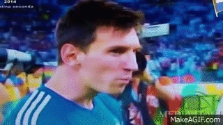 Lionel Messi Crying for Argentina FIFA World Cup Brazil 2014 Final ...