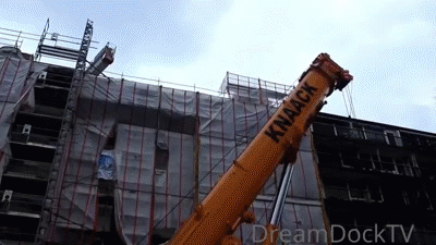 MOBILE CRANE SETUP WITH JIB LIEBHERR LTM 1350-6.1 KNAACK on Make a GIF