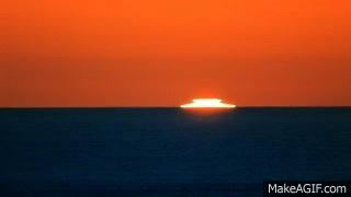 A perfect Green Flash Sunset on Make a GIF