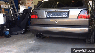 VW Golf MK2 VR6 Turbo 2 on Make a GIF