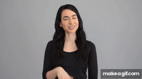 How To Sign Happy Friday in American Sign Language ASL on Make a GIF