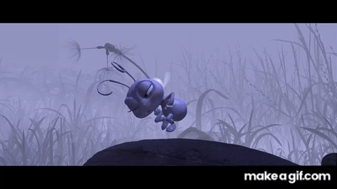A Bug's Life - Dot overhears the plan + Thumper chases Dot on Make a GIF