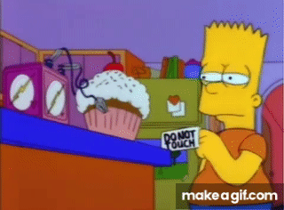 Classical conditioning experiment Bart Simpson fears a cupcake on Make ...
