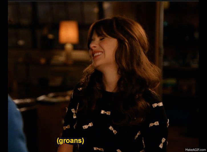 Gullible Jessica Day on Make a GIF