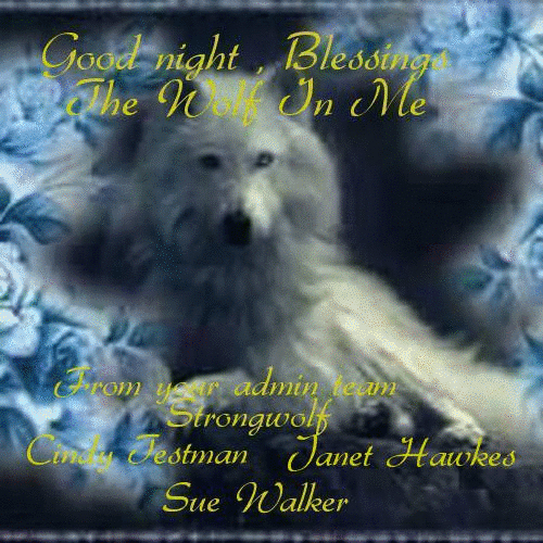 good night wolf on Make a GIF