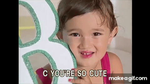Alphabet Song ("A" You're Adorable) | Nursery Rhyme | Karaoke on Make a GIF