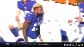 Odell Beckham JR vs Kicking Net on Make a GIF