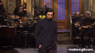 Adam Driver's Chill Monologue - SNL on Make a GIF