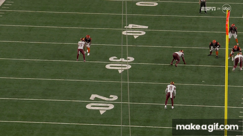 Jamarr chase touchdown vs commanders on Make a GIF