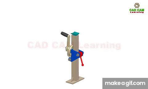 Lifting Mechanism using Archimed Spiral Gear | Mechanical Mechanism ...