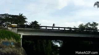 Standing on the bridge on Make a GIF