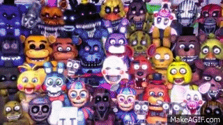 FNAF World Animatronics Reaction | FNAF SFM on Make a GIF