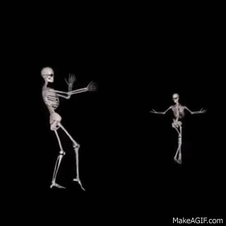 mlg skeleton dance on Make a GIF