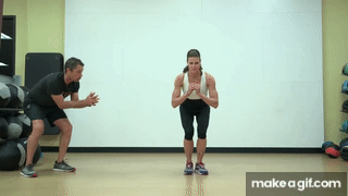 Lateral Squat Walk on Make a GIF
