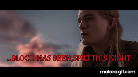 A red sun rises, blood has been spilled this night on Make a GIF