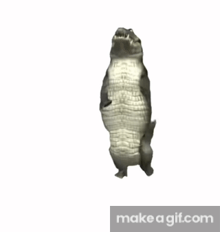 Dancing alligator on Make a GIF