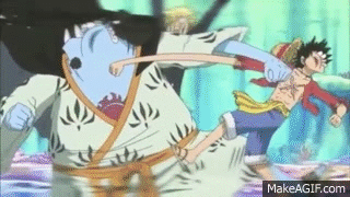 OP: Luffy vs Jinbei English Subbed on Make a GIF