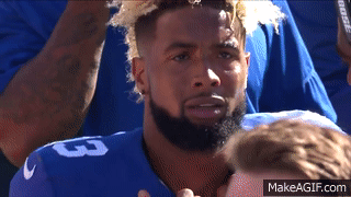 ODELL BECKHAM JR CRYING LIKE A LITTLE GIRL on Make a GIF